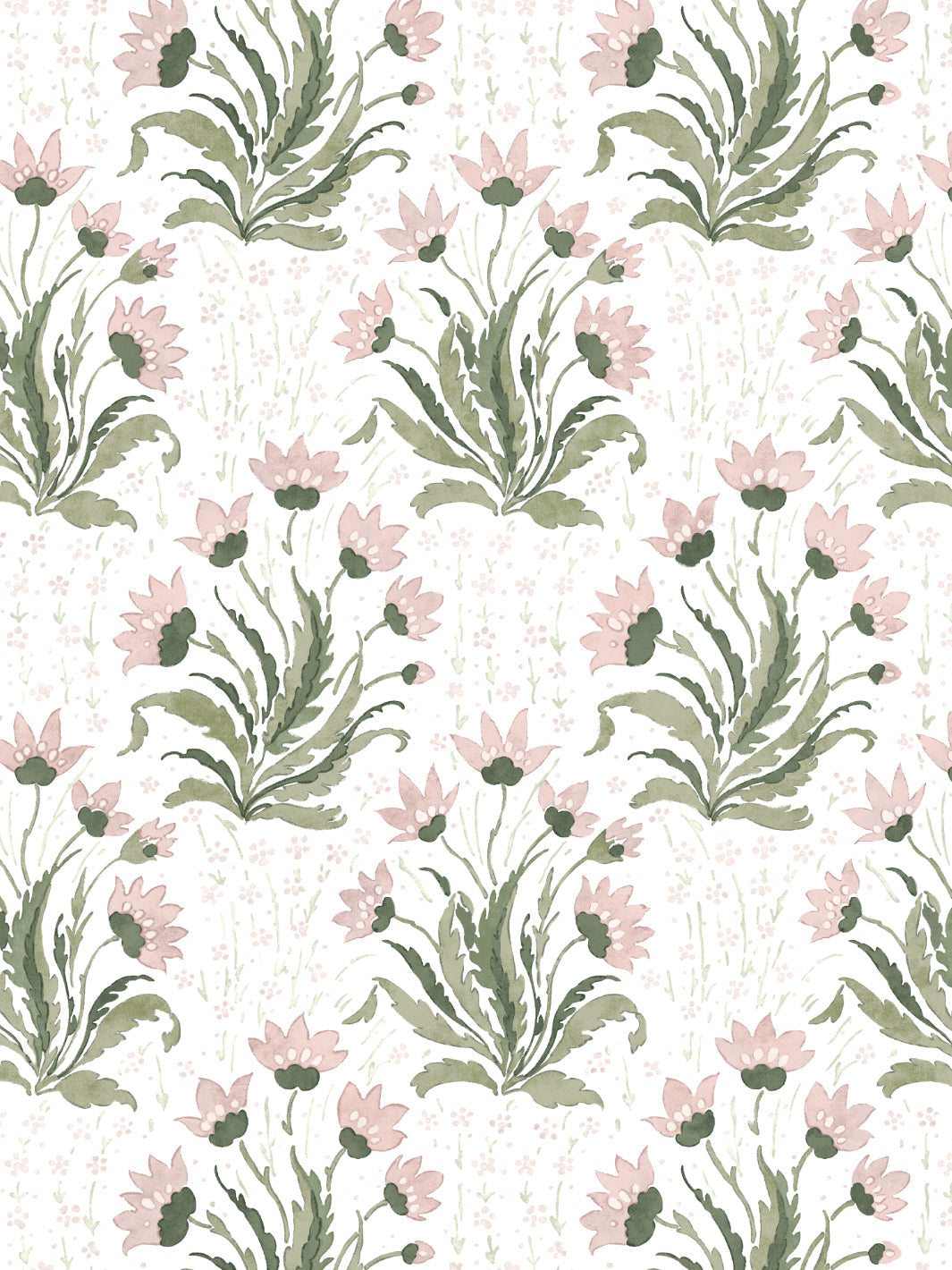 Hillhouse Floral Multi WP | NT - Pink Green - JAMES Showroom