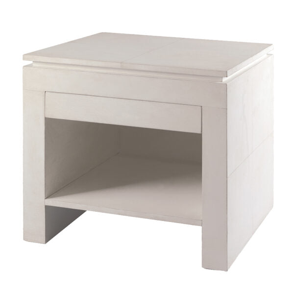 Parchment Finish Bedside Table | PMC - JAMES Showroom